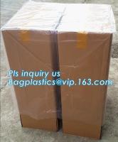 China Heavy Duty Clear Poly Pallet Covers 4 Mil Gusseted Plastic Bags for Shipping and Storage for sale
