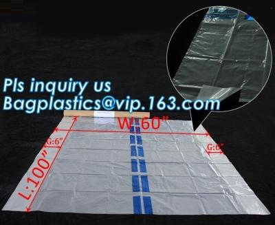China Industrial Poly Pallet Covers 2 Mil Heavy Duty Dust Proof Plastic Pallet Cover Bag for sale