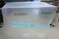 China HDPE LDPE Plastic Pallet Cover Gusseted Bag on Roll 4m x 5m Dustproof Waterproof for sale