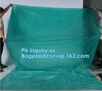 China HDPE LDPE Plastic Pallet Cover Gusseted Bag on Roll 4m x 5m Dustproof Waterproof for sale
