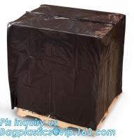 China HDPE LDPE Plastic Pallet Cover Waterproof Dust Sheet 4m x 5m 200mic for sale