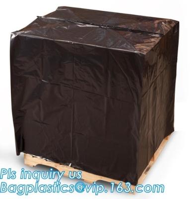 China HDPE LDPE Plastic Pallet Cover Waterproof Dust Sheet 4m x 5m 200mic for sale
