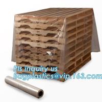 China Moisture Proof Reusable Virgin Plastic Pallet Cover 5mic 200mic LDPE HDPE Square Bottom Bag for sale