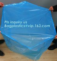 China Sealable Square Bottom Pallet Shrink Wrap Plastic Cover 4 Mil Black Lightproof Waterproof for Bags Jumbo for sale