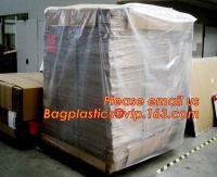 China Heavy Duty Plastic Pallet Covers for Warehouse Storage 4 Mil 48x40 Inch Thermal Protection for sale
