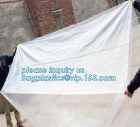 China Heavy Duty Plastic Pallet Covers for Warehouse Storage 4 Mil 48x40 Inch Thermal Protection for sale