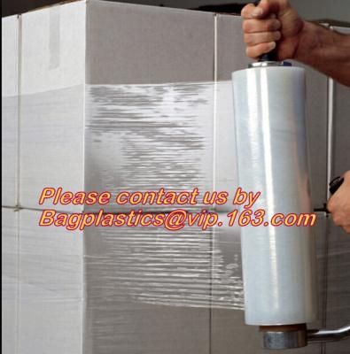 China LLDPE Stretch Wrap Film 20 Micron 500mm Width for Manual and Automatic Pallet Wrapping for sale