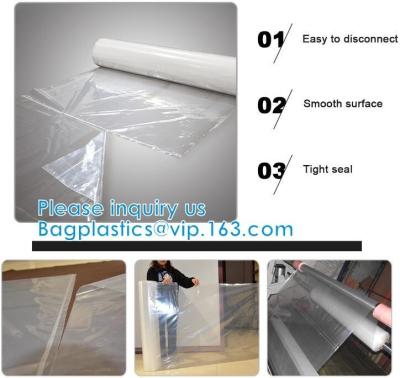 China Custom LDPE Plastic Bags on Roll 0.045mm-0.2mm Thickness Side Seal PE Bag for Courier for sale