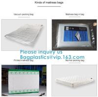 China LDPE Mattress Storage Bag Vacuum Pack 0.06mm Thickness Dust Cover for King Queen Size for sale