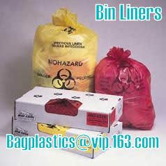China Industrial 55 Gallon Drum Liners on Rolls HDPE Clear Trash Bags 0.015mm for sale