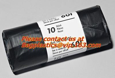China Biodegradable HDPE Garbage Bags 33 Gallon 1.2 Mil Heavy Duty Trash Liners for sale