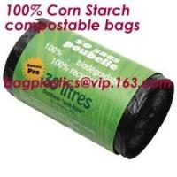 China Heavy Duty Biodegradable 13 Gallon Garbage Bags Compostable Cornstarch Trash Bags 30 Rolls for sale