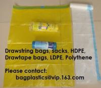 China Heavy Duty Biodegradable Drawstring Trash Bag 13 Gallon 0.9 Mil for Kitchen Waste for sale