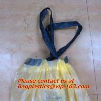 China 100 Compostable Biodegradable Shopping Bags T-Shirt Style Carry Bags Holds 25 Pounds for sale