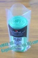 China Compostable Biodegradable Small Trash Bags 4-6 Gallon HDPE Bathroom Kitchen Office Bin Liners 125 Count for sale