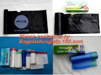 China Custom Fit Bin Liners for Food Waste Caddy 55 Gallon Blue Recycling Trash Bags 1.2 Mil Thick for sale