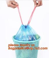 China 200 Count 2 Gallon Drawstring Trash Bags 16x13 Inch HDPE Kitchen Bin Liners for Office Bathroom for sale