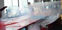 China Super Jumbo Poly Bags 150x150 inch Pallet Cover Dustproof Storage Bag 0.2mm Thick for sale
