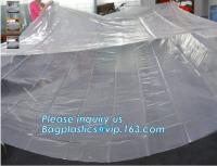 China Super Jumbo Poly Bags 150x150 inch Pallet Cover Dustproof Storage Bag 0.2mm Thick for sale