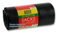 China Eco Friendly Heavy Duty Trash Can Liners 1.5 Mil Thick 30L Capacity Clear Garbage Bags for sale