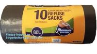 China Eco Friendly Heavy Duty Trash Can Liners 1.5 Mil Thick 30L Capacity Clear Garbage Bags for sale