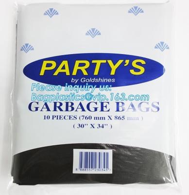 China 13 Gallon Tall Kitchen Drawstring Trash Bags 1.2 Mil Durable HDPE Unscented Bin Liners for sale
