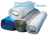 China 13 Gallon Tall Kitchen Drawstring Trash Bags 1.2 Mil Durable HDPE Unscented Bin Liners for sale