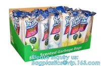 China 13 Gallon Tall Kitchen Drawstring Trash Bags 1.2 Mil Durable HDPE Unscented Bin Liners for sale