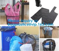 China Biodegradable 13 Gallon Drawstring Trash Bags 49.2L Unscented Heavy Duty LDPE for sale