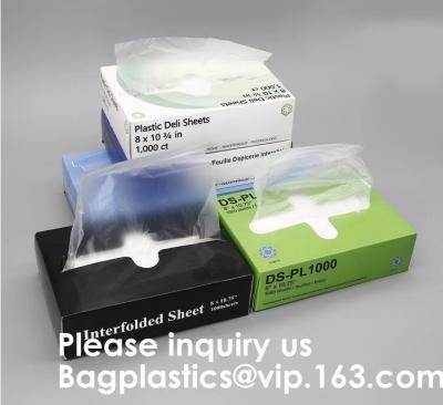 China High Density Polyethylene Food Wrap Sheets 8 x 10.75 Inch 0.45 Mil 10000 Pack for sale