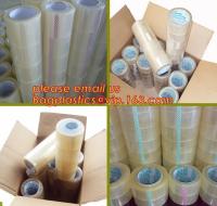 China BOPP Packing Tape Jumbo Roll 48mm x 100m Low Noise Clear Adhesive Tape for Carton Sealing for sale
