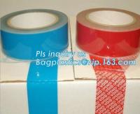 China Silver Void Hologram Tamper Evident Security Labels Stickers 50mm x 30mm Roll for sale