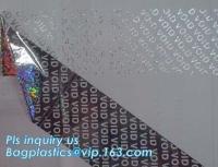 China Tamper Evident Holographic Security Label VOID Sticker Custom Antifake Logo Printing 50mm x 30mm for sale