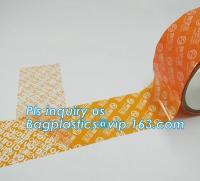 China Tamper Evident Security Void Packaging Tape 48mm x 100m BOPP for sale
