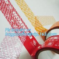 China Tamper Evident Security Void Packaging Tape 48mm x 100m BOPP for sale