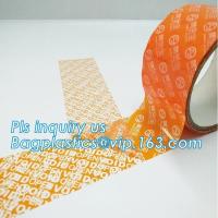 China Tamper Evident Security Void Packaging Tape 48mm x 100m BOPP for sale