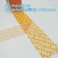 China Tamper Evident Security Void Packaging Tape 48mm x 100m BOPP for sale