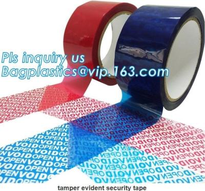 China Factory OEM Security Tape Half Transfer Total Transfer Non-transfer Anti-theft 48mm x 100m for sale