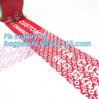 China Security Seal Anti Counterfeiting Tape Void Carton Packing Tape with Serial Number 48mm x 100m for sale