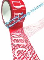 China Security Seal Anti Counterfeiting Tape Void Carton Packing Tape with Serial Number 48mm x 100m for sale