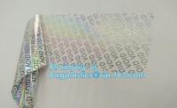 China open void security label/ material, warranty sticker void if tampered,Serial Number Barcode Security Warranty VOID Stick for sale