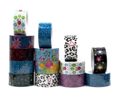 China Custom Printed Duct Tape Gaffer Tape 48mm x 50m Cloth Adhesive Reflective Silver for sale
