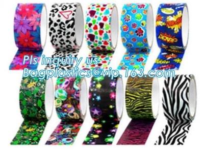 China Custom Printed Duct Tape 48mm x 50m Silver Professional Grade Washi Tape for Decoration for sale