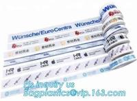 China Custom Logo Printed Clear BOPP Packing Tape 48mm x 100m High Adhesion Strong Holding Power for sale