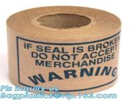 China Fiber Reinforced Gummed Kraft Paper Tape 48mm x 50m Custom Printed Logo for Heavy Duty Packing for sale