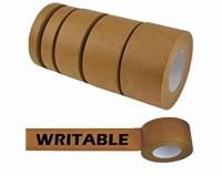 China Fiber Reinforced Gummed Kraft Paper Tape 48mm x 50m Custom Printed Logo for Heavy Duty Packing for sale