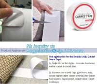 China Double Sided Carpet Fixing Tape Cloth Self Adhesive Carpet Binding Tape 48mm x 25m for sale