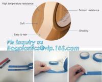 China Custom Crepe Paper Masking Tape Jumbo Roll 150-280mic Automotive Painting Colored Tape for sale
