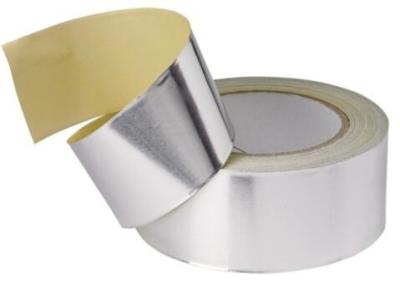 China Flame Retardant Aluminum Foil Tape 150-280mic Silver Acrylic Adhesion Fireproof for Duct Sealing for sale