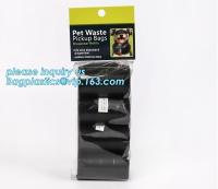 China Biodegradable Pet Waste Bags 100% Compostable Dog Poop Bags 15x9 inch Roll for Easy Cleanup for sale